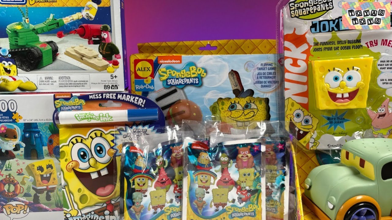 Unboxing SpongeBob Toy Collection: The Krabby Patty Flip Game Revealed ...