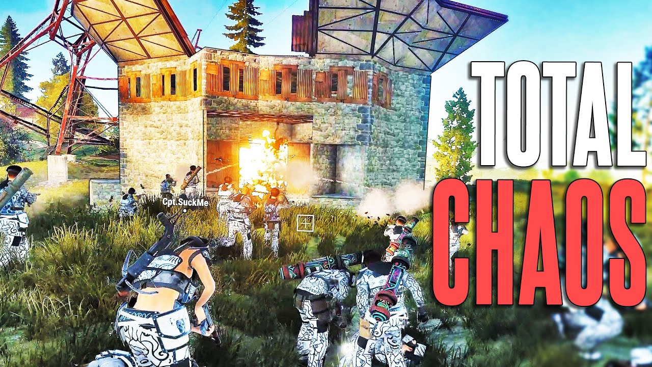 20 MAN ZERG Finishes Raid in SECONDS - Rust - YouTube