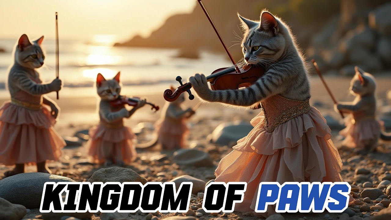 kingdom of paws, WATCH perfect music video from cute cats on the beach🎵 ...