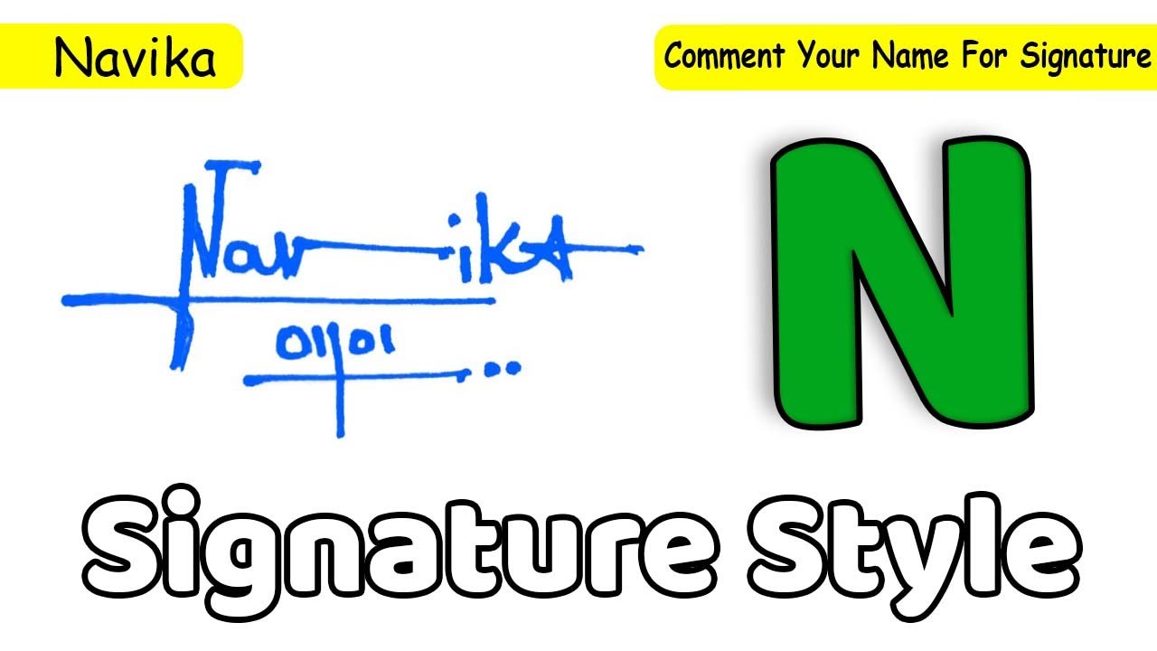 ️ Navika Name Signature Style Request Done - YouTube