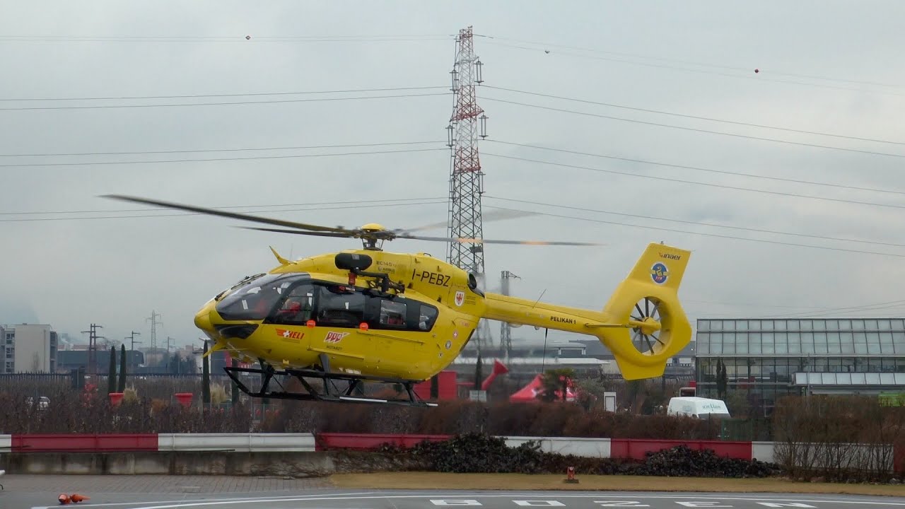 [EC145 T2] Pelikan 1 Heli–Flugrettung Bozen - YouTube