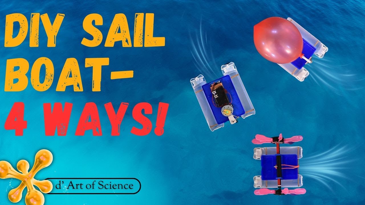 DIY Powered Boats | 4 Ways | dArtofScience - YouTube
