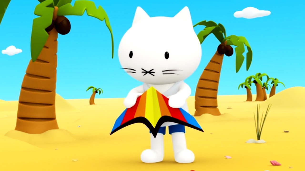 Cartoon | Musti English | Musti Flies a Kite | Cartoon for Kids - YouTube