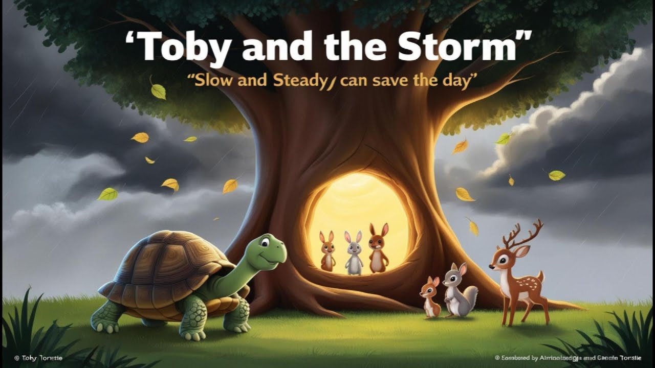 Toby the Tortoise and the Racing Storm | Animated Moral Story for Kids ...