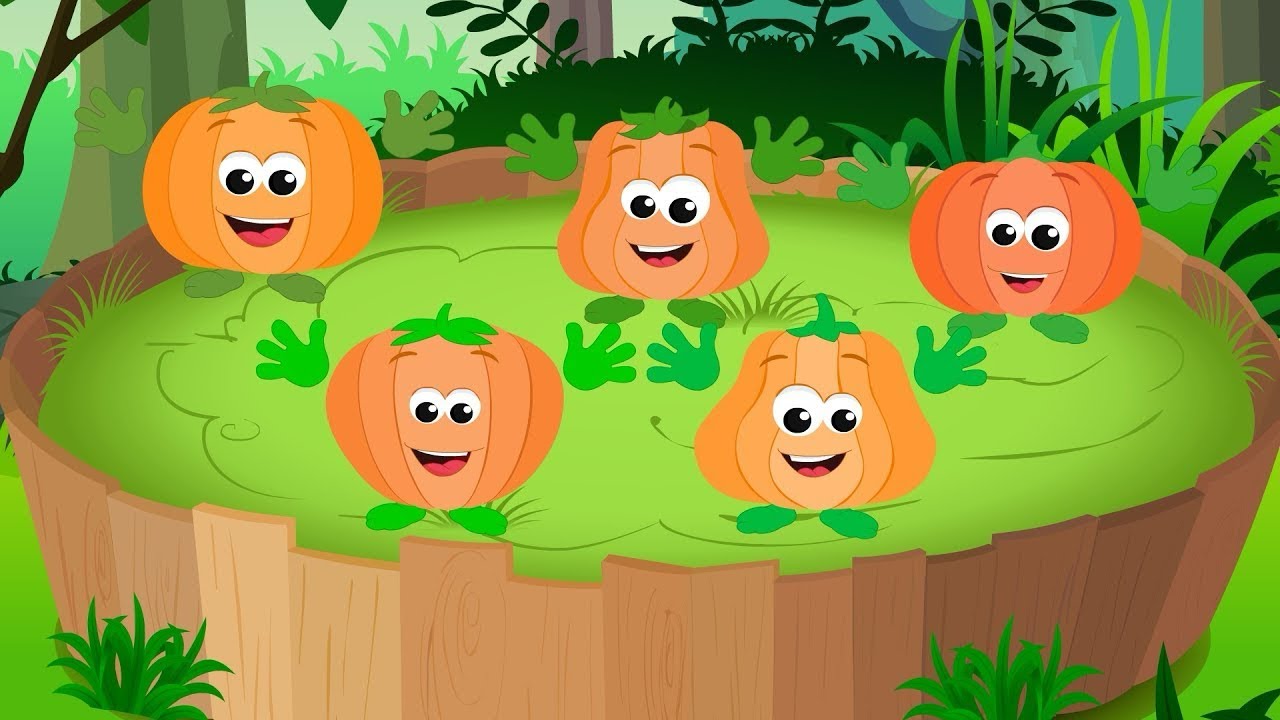 Five Little Pumpkins | Nursery Rhymes For Toddlers | Halloween Videos ...