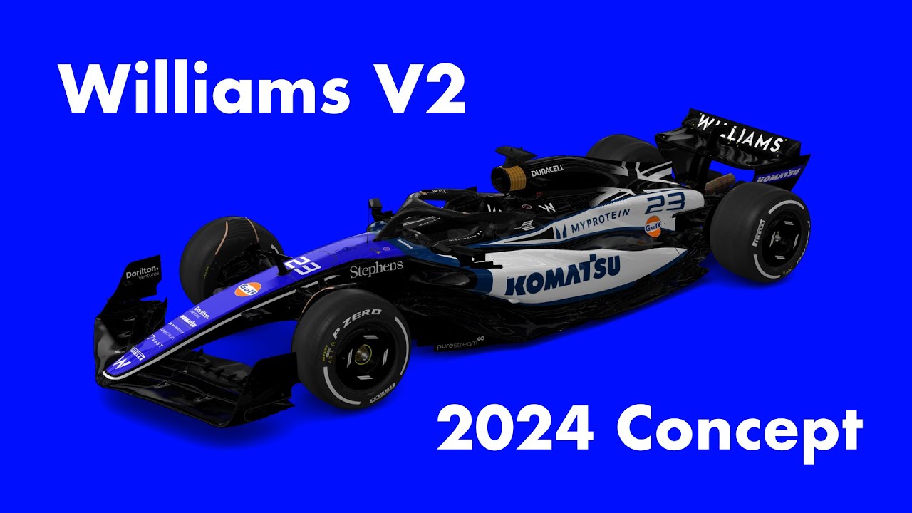 Williams F1 Livery 2024 Redesign V2 - YouTube