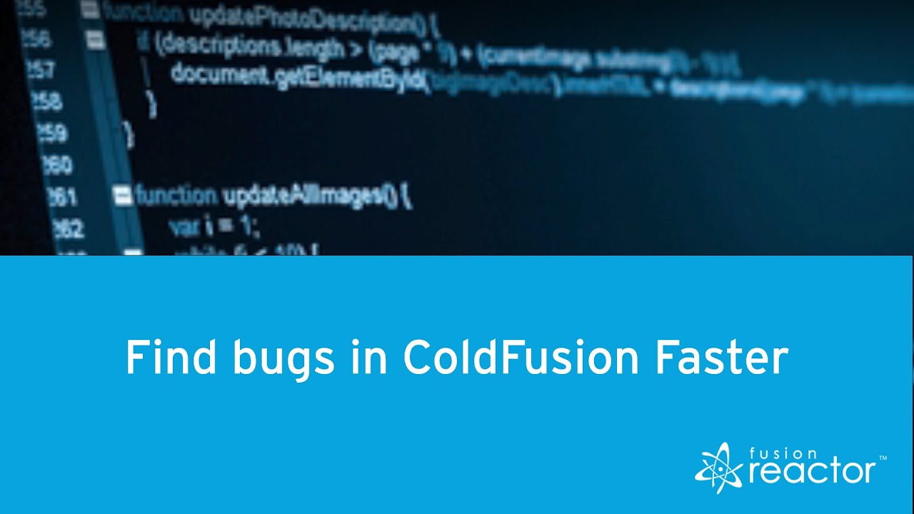 Debugging Coldfusion Using Fusionreactor Youtube