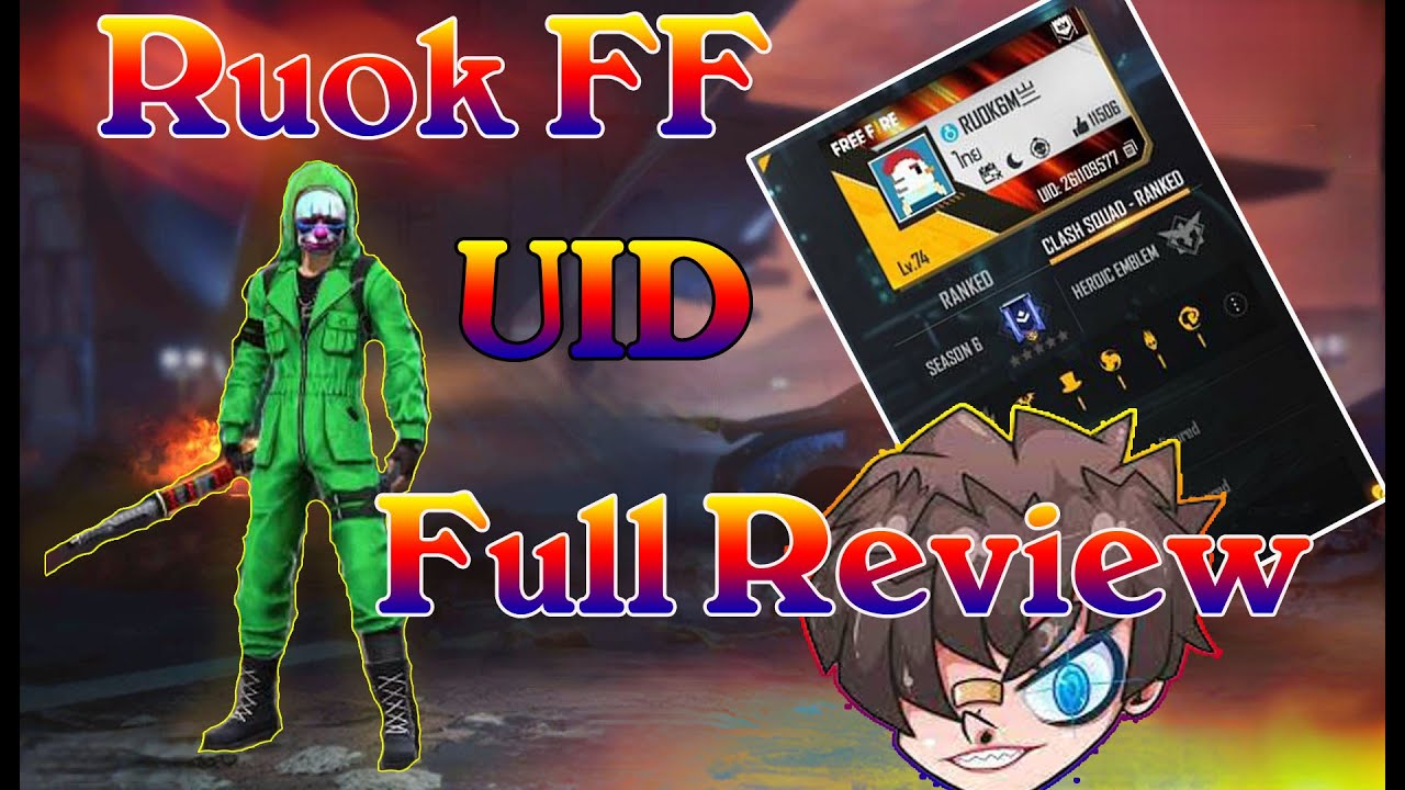 Rouk FF UID Full Review | Headshot King | kd rate level & like etc ...