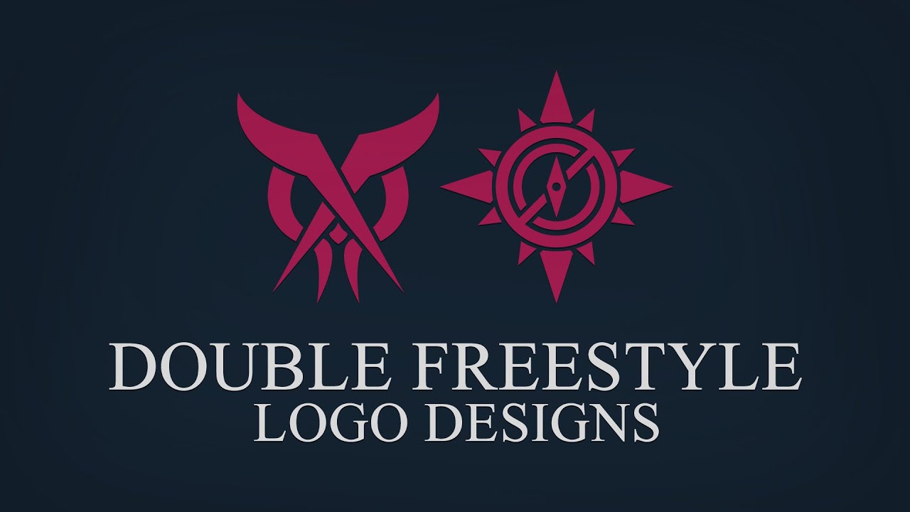 Speed Art | Double Logo Design Freestyle | By AzeroxDzn - YouTube
