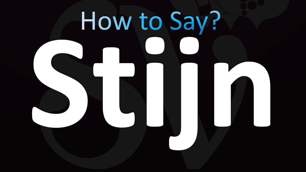 How to Pronounce Stijn - YouTube
