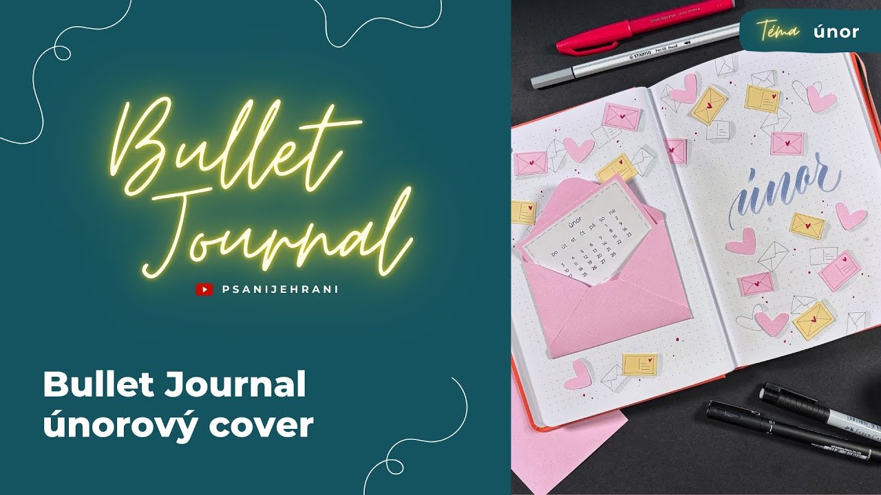 Únorový Bullet Journal - YouTube