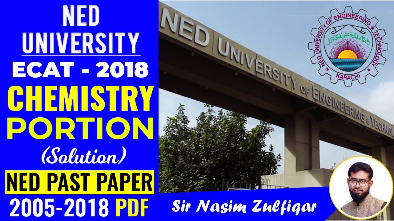 NED ECAT Chemistry 2018 + Past Papers PDF - YouTube