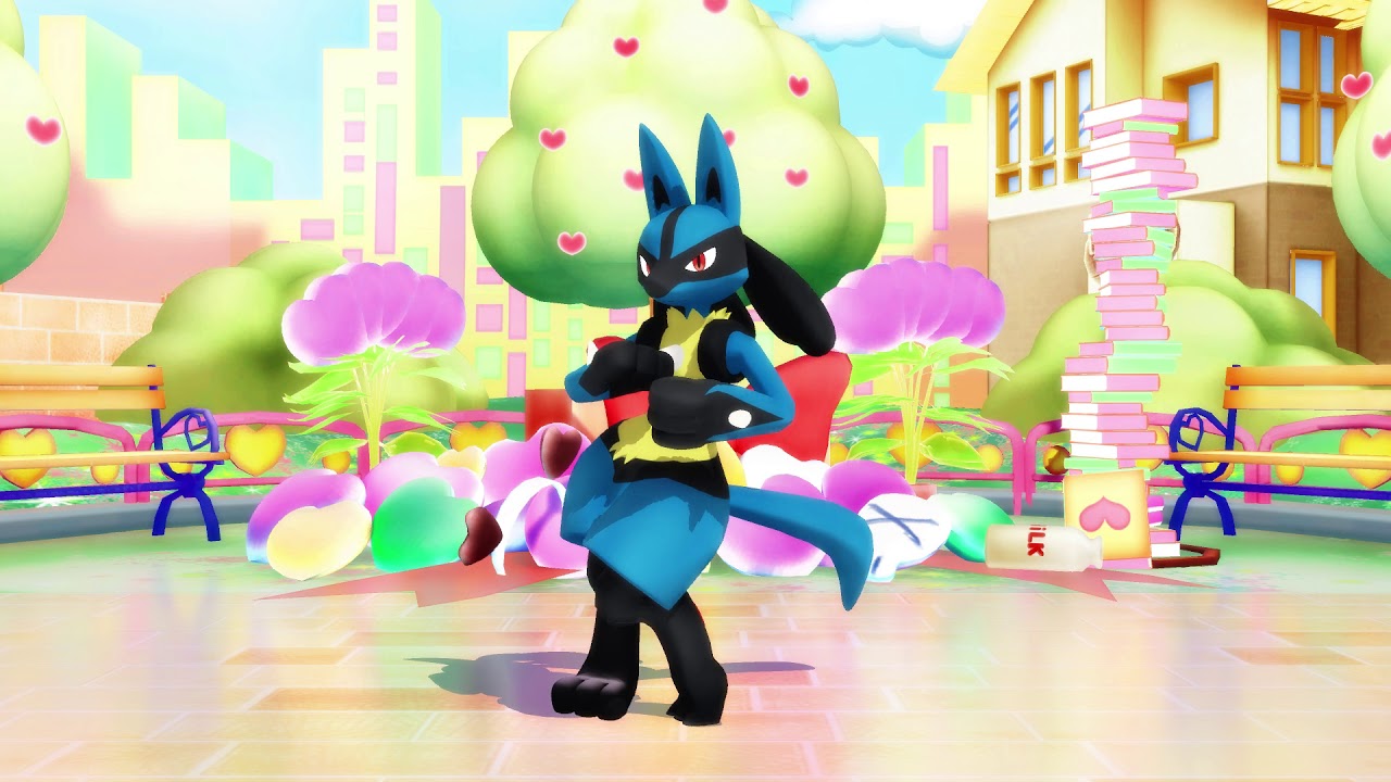 Lucario [MMD] - HUGtto! YELL FOR YOU (SOLO) - YouTube