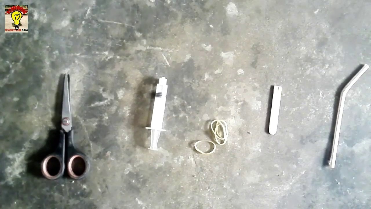 How to make powerful gun at home very easy Ayan Ideas - YouTube