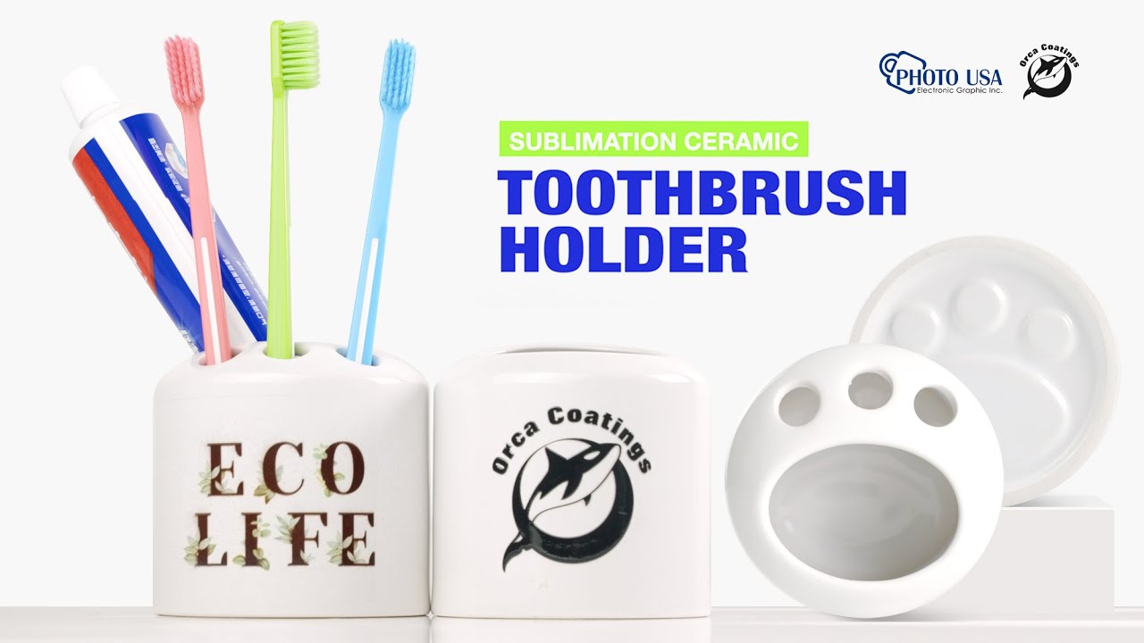 Sublimation Toothbrush & Toothpaste Ceramic Holder| Orca coatings ...