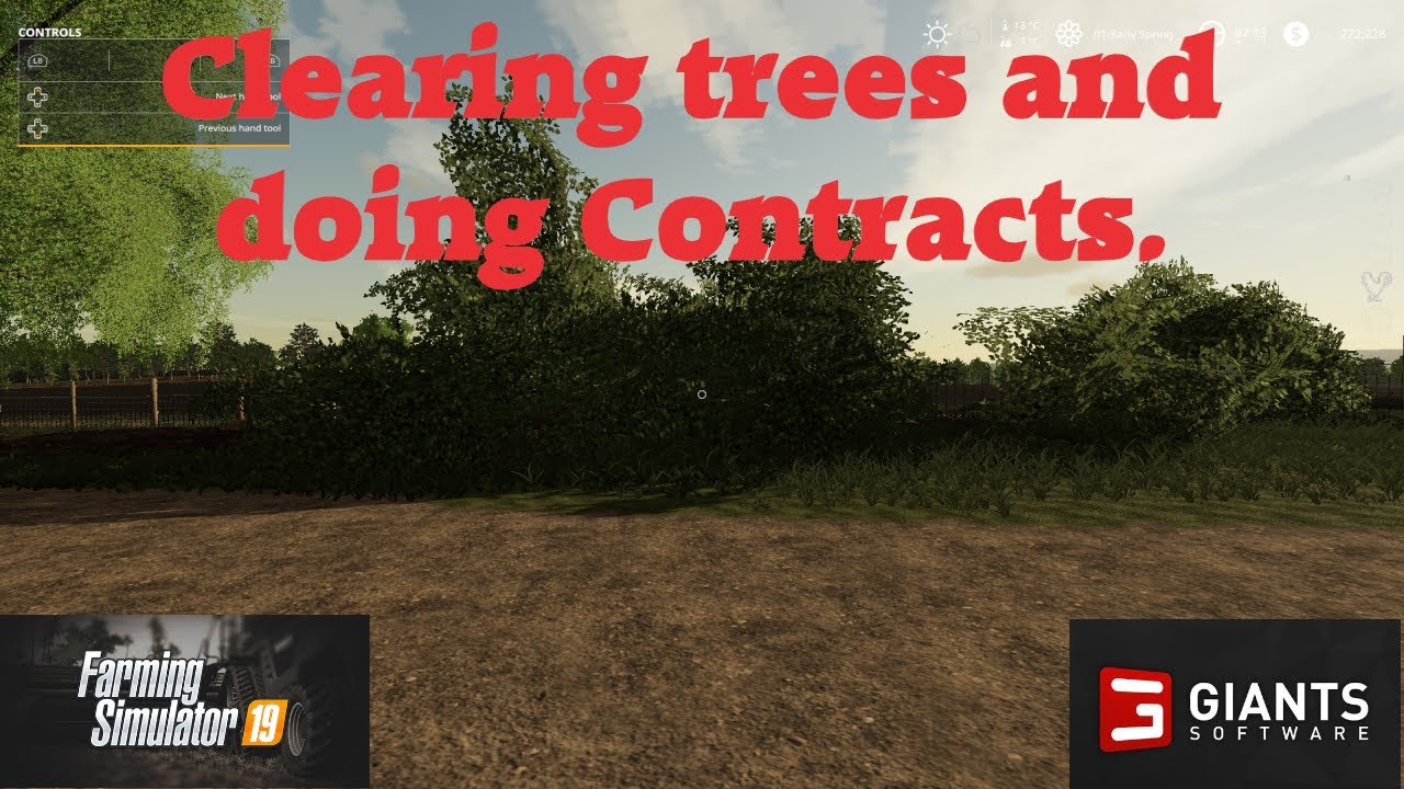 FS19, Ninghan Farms with seasons esp 9 contracts and wood chips - YouTube