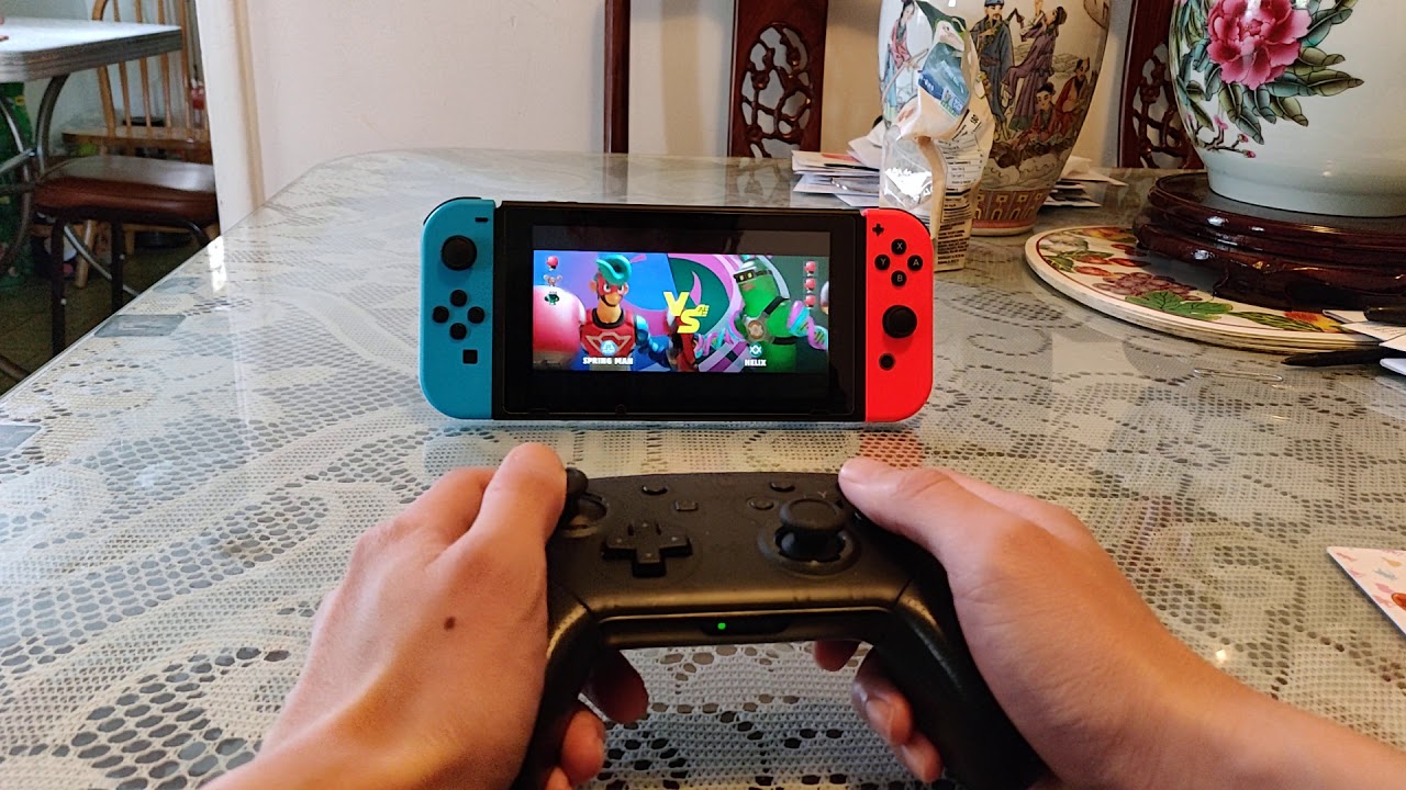 Nintendo pro controller demo - YouTube