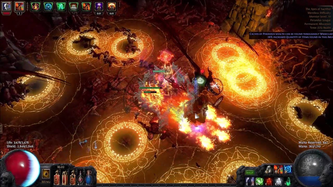 Clayshaper Triple Golem Atziri kill. - YouTube