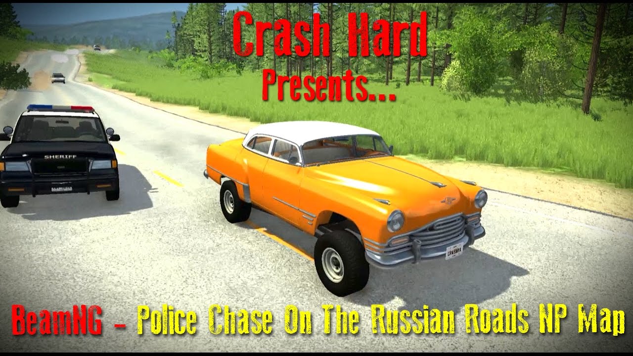 BeamNG - Police Chase On The Russian Roads NP Map - YouTube
