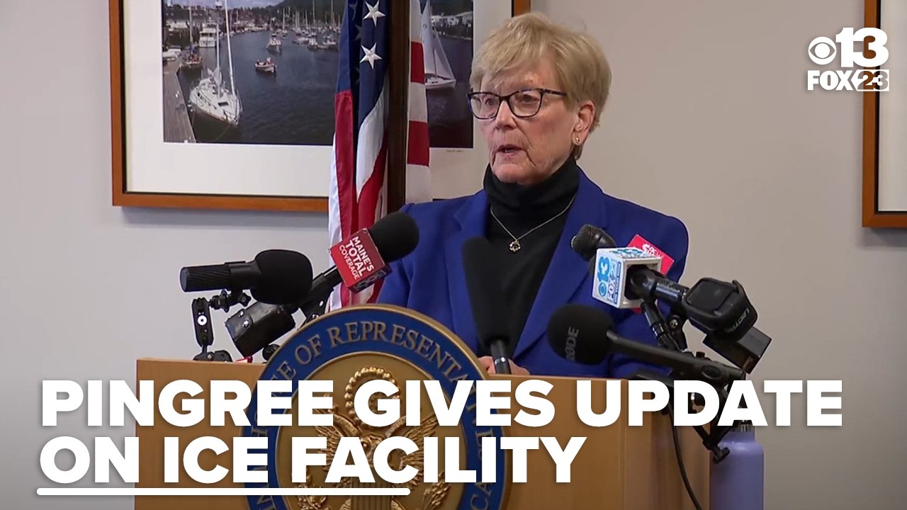 Pingree holds news conference following oversight visit of ICE facility ...
