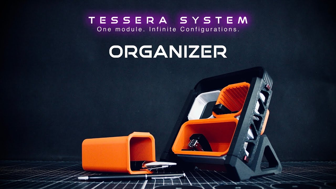 Tessera Organizer. Part of the Tessera System - 3D printed modular ...