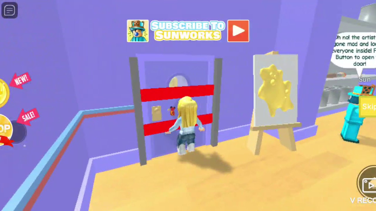 Playing roblox artshop parkour by sunworks - YouTube
