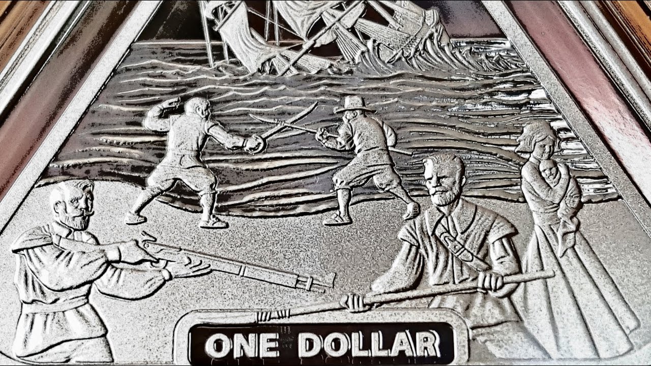 2019 Australian Shipwreck Batavia Triangular 1oz Silver Bullion Coin ...