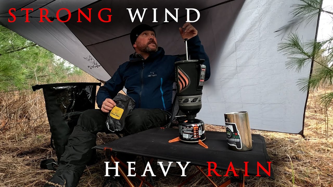 NEW TARP TEST IN STRONG WIND and HEAVY RAIN - YouTube