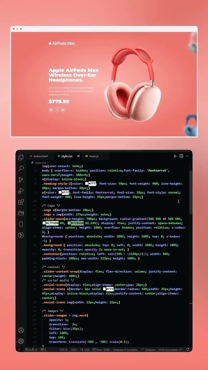 Apple landing page project using html | css | Javascript #webprojects - YouTube