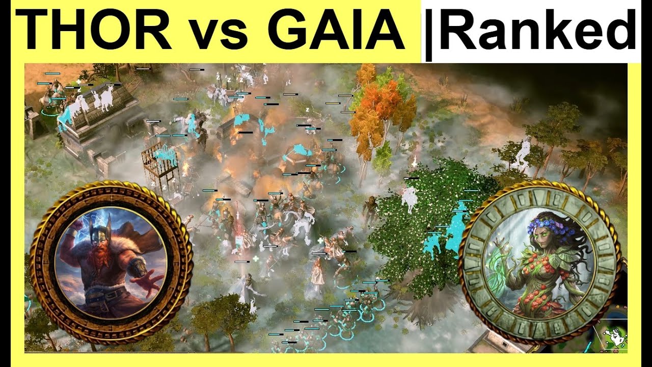 Thor vs Gaia | 1v1 Ranked | Age of Mythology Retold - YouTube