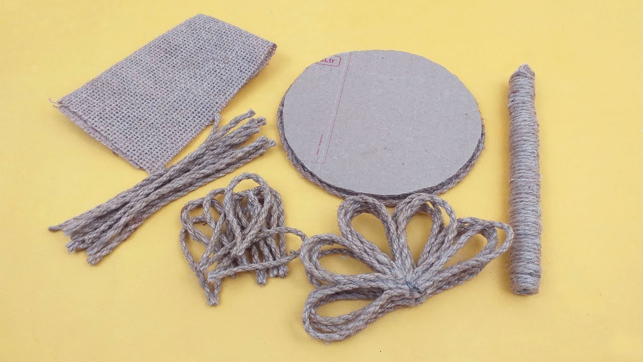 DIY Home Decor Jute Rope Handmade Crafts Making idea#DIY Jute Showpiece ...