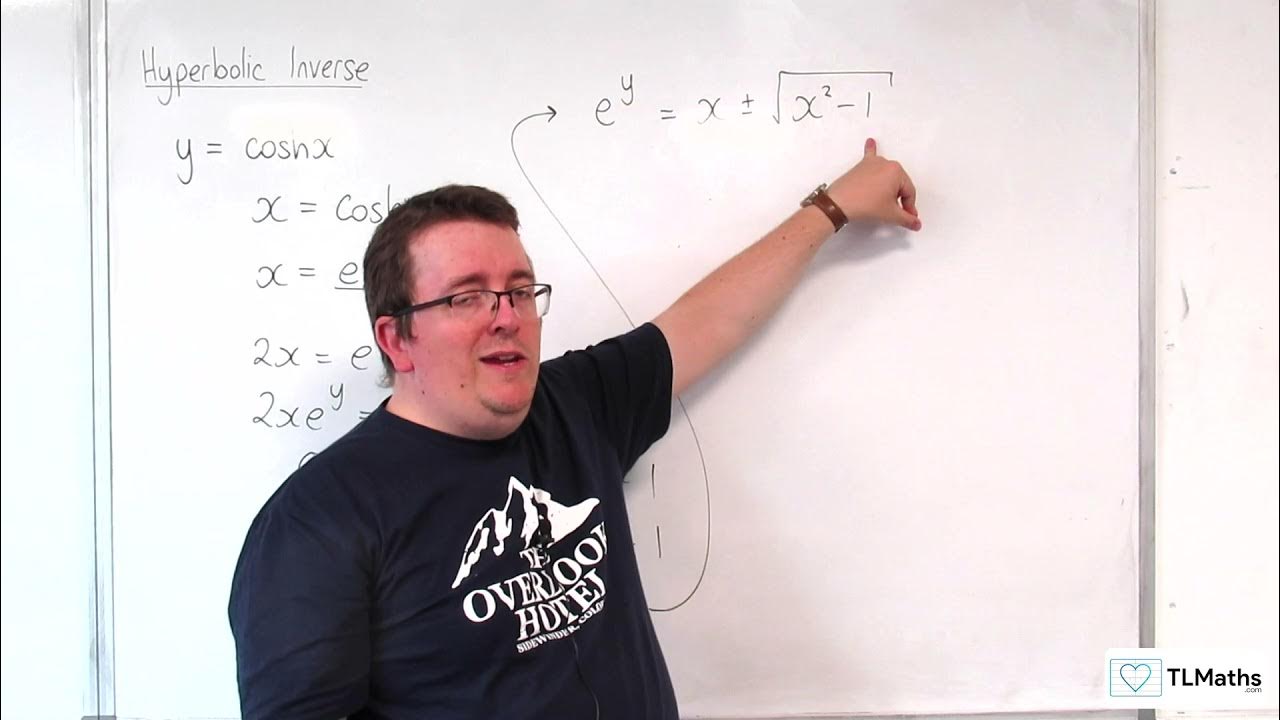 A-Level Further Maths H4-03 Hyperbolic Inverse: Logarithmic Form of y ...