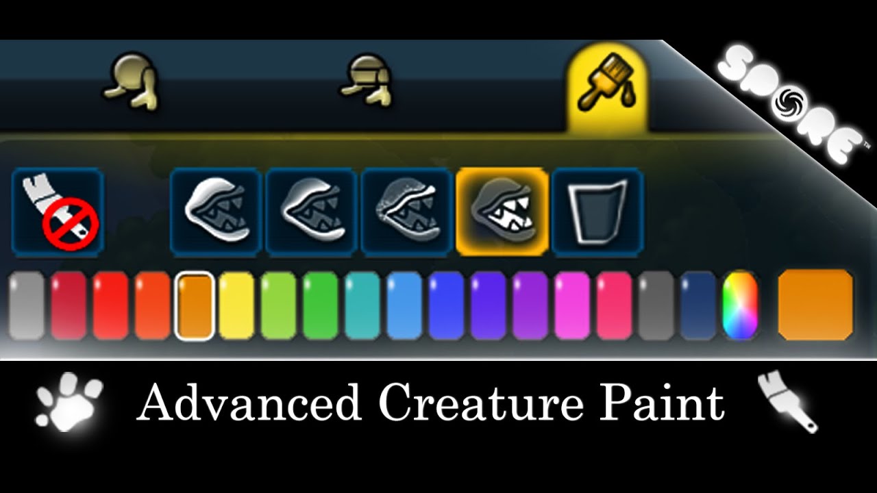 [Spore] Advanced Creature Paint mod (WIP) - YouTube