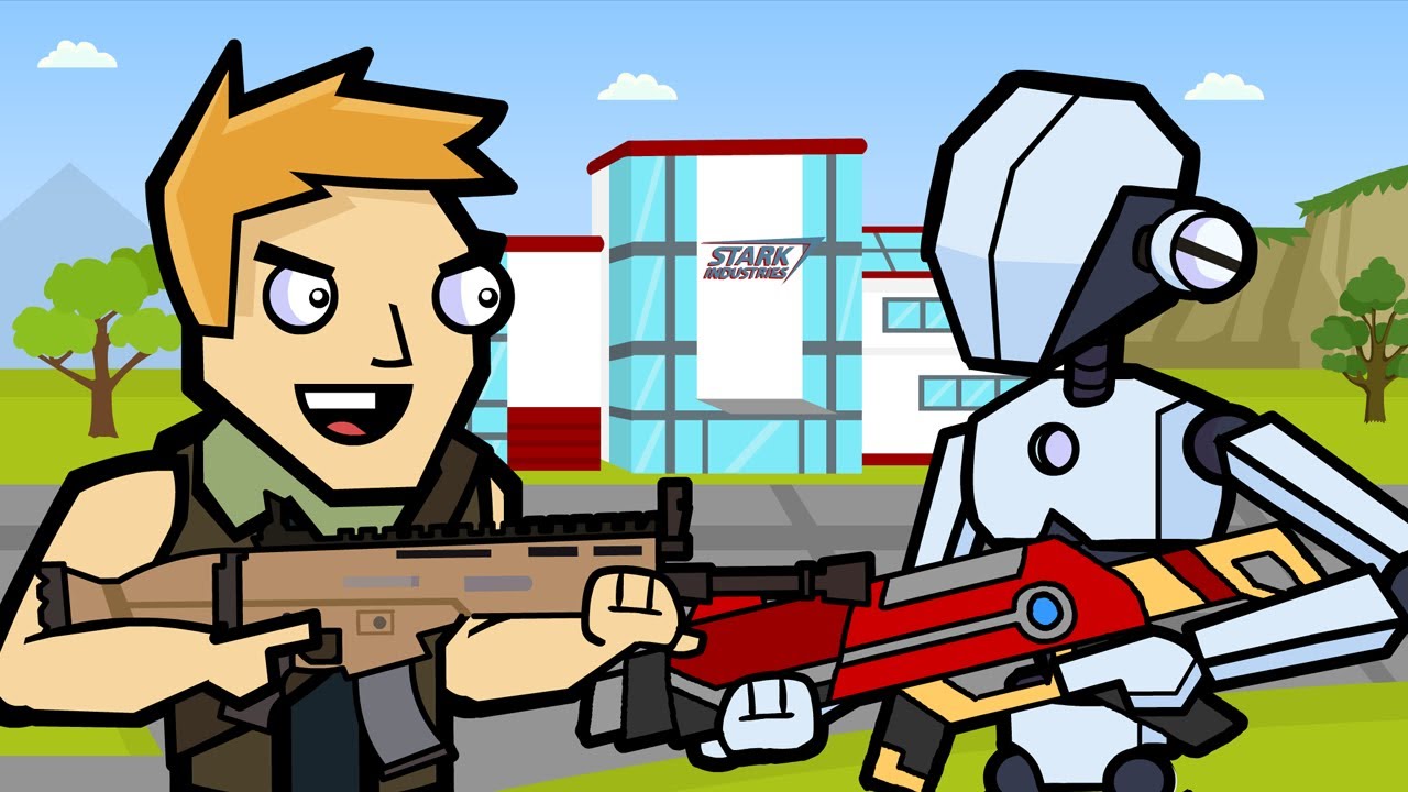 Stark Industies & Stark Robot | Fortnite Animation (The Squad) - YouTube