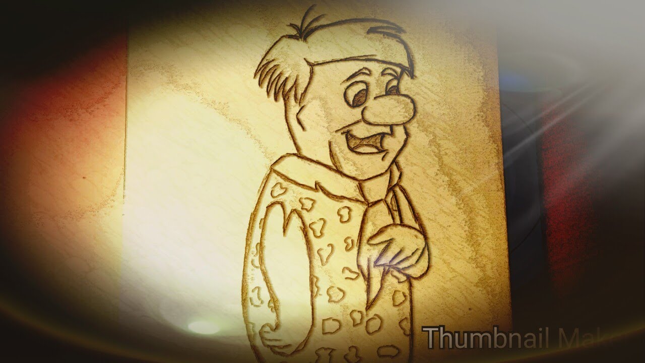 Drawing Fred Flintstone easy steps - YouTube