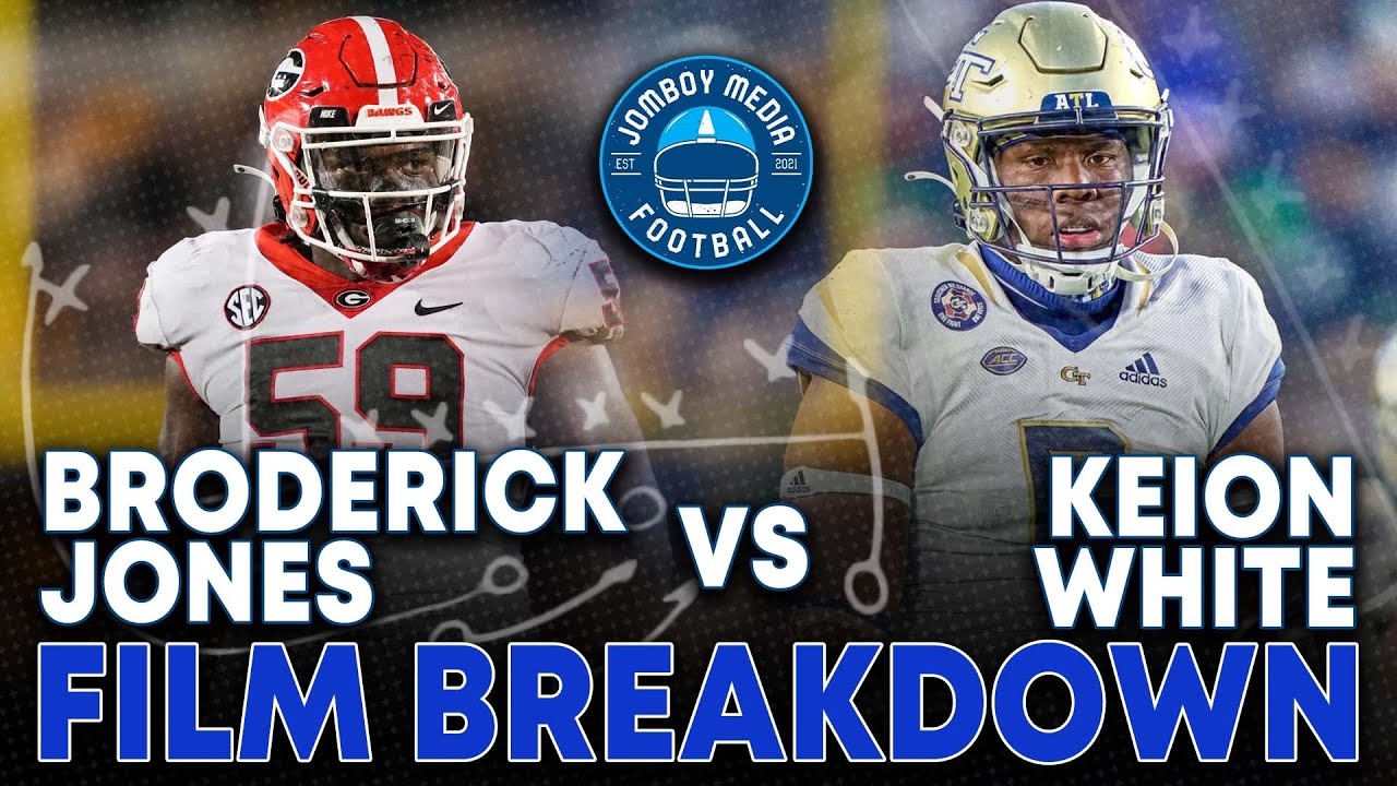 Georgia OT Broderick Jones v. Georgia Tech DL Keion White Film ...