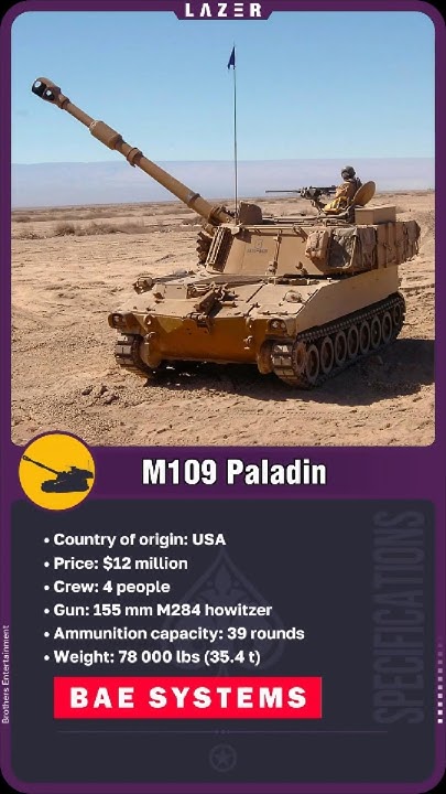 🇺🇸 Smart Ballistics and High Mobility: M109 Paladin - YouTube