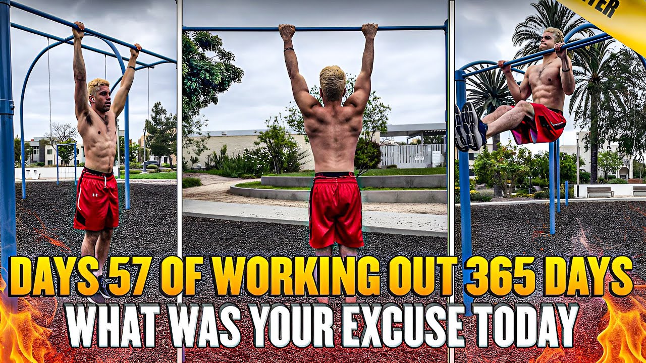 DAY 57 OF WORKING OUT 365 DAYS! WHAT WAS YOUR EXCUSE TODAY? - YouTube