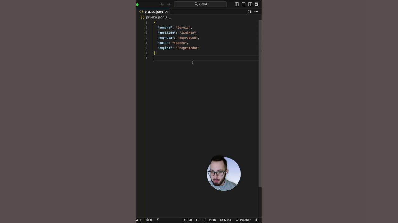 Ordena JSON con un comando en VS Code | #shorts #bootcamp #vscode #json - YouTube