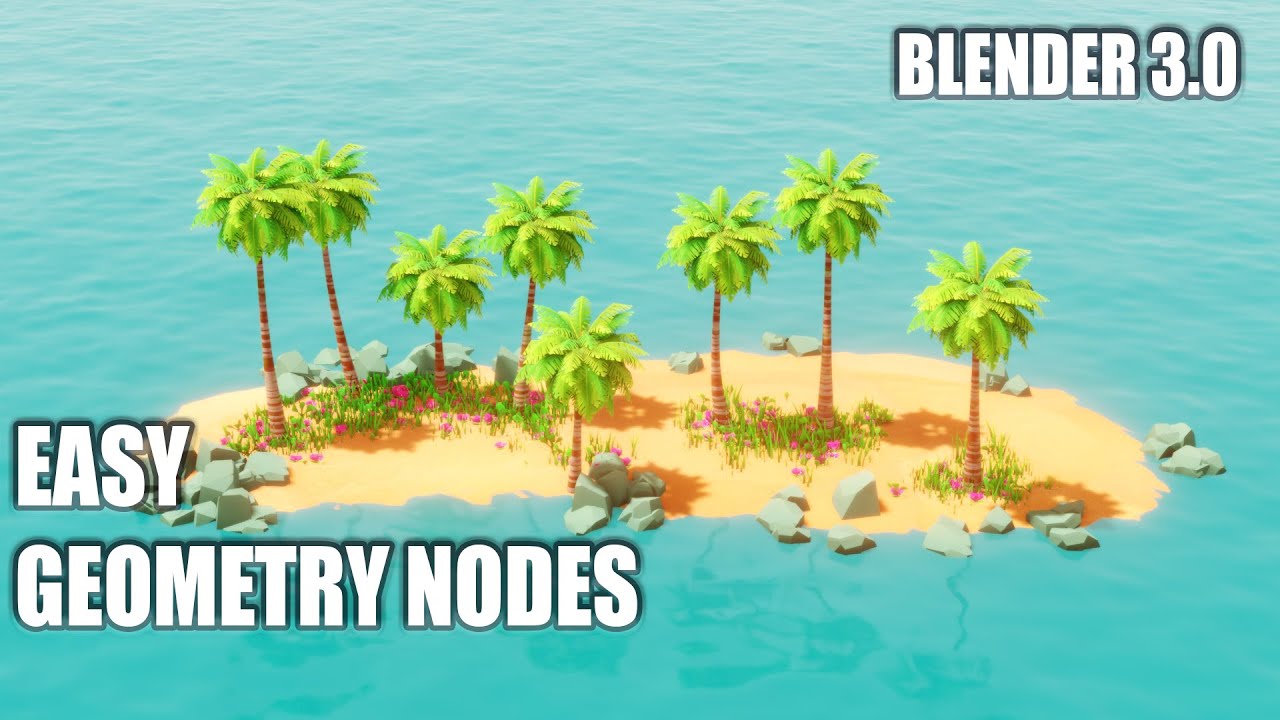 Easy Geometry Nodes - LowPoly Diorama BLENDER3.0 - YouTube