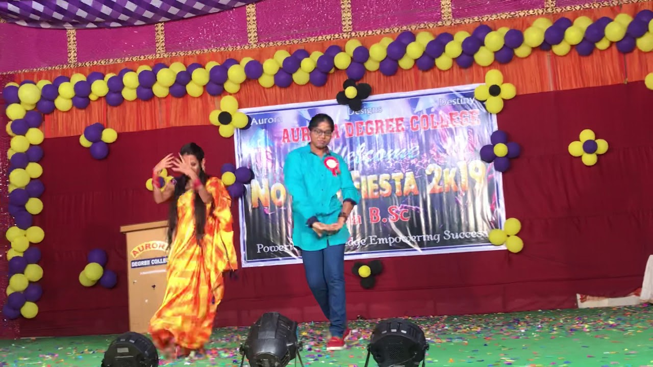 AURORA DEGREE COLLEGE HANAMKONDA FRESHERS PARTY Novato fiesta 2019 ...