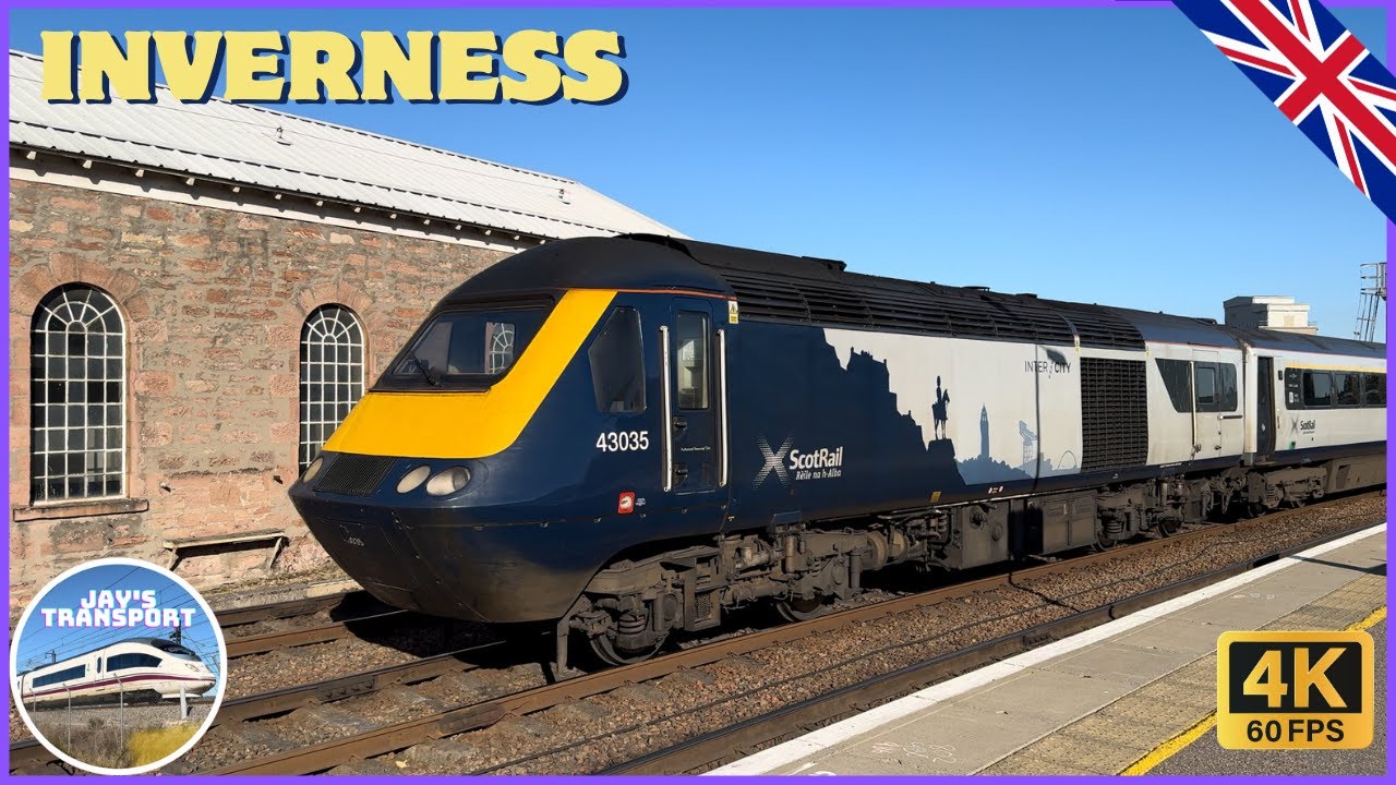 Trains at Inverness | 🏴󠁧󠁢󠁳󠁣󠁴󠁿 Highland Mainline (17/10/23) - YouTube