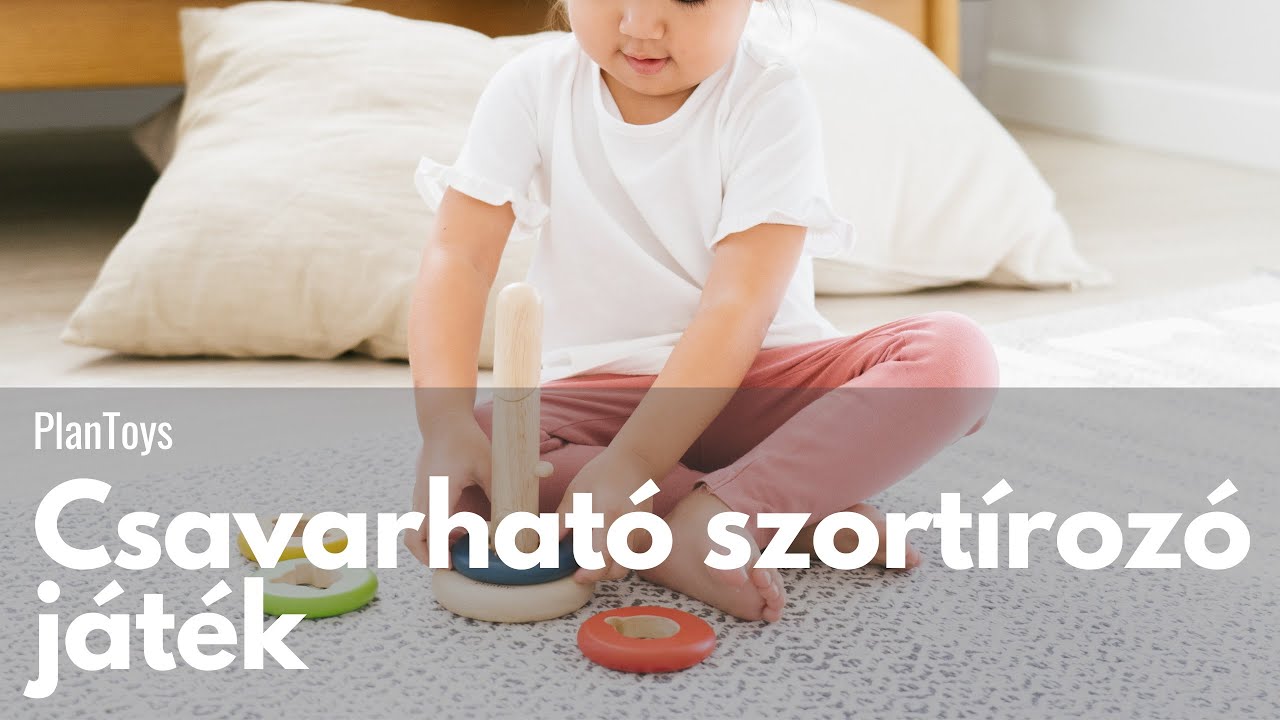 Csavarható szortírozó játék | Plantoys 5457 - YouTube