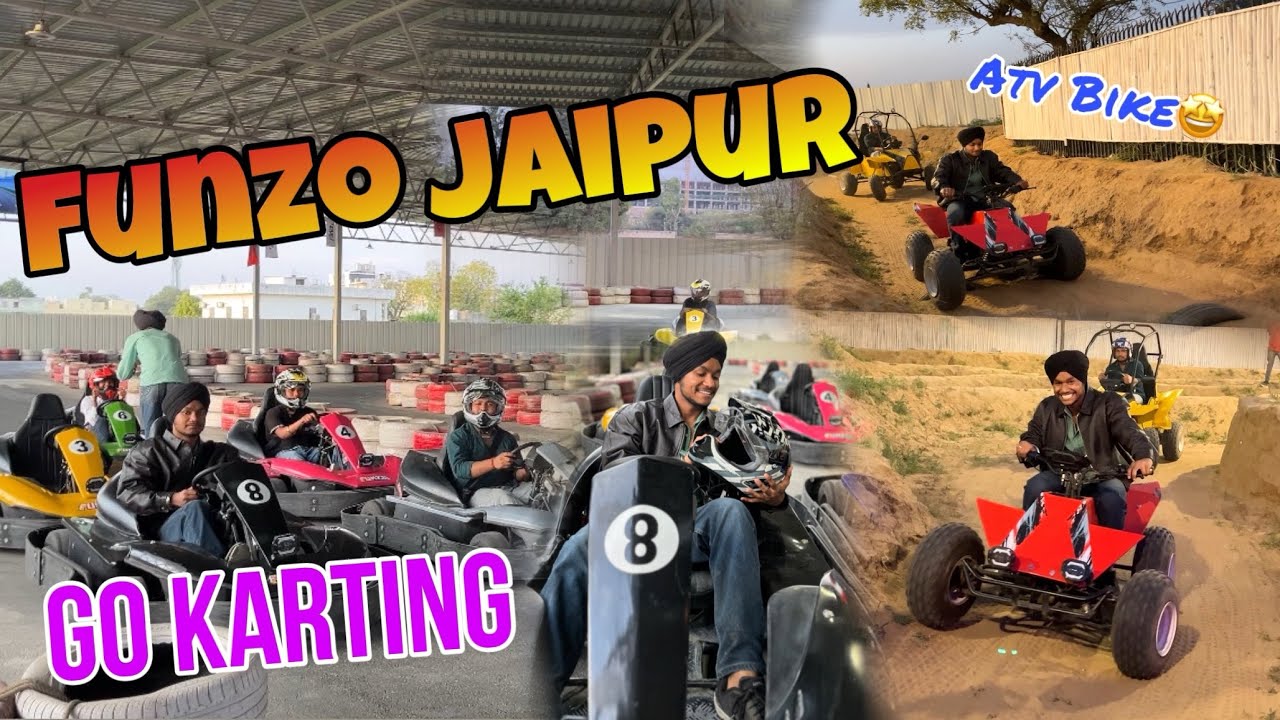 FUNZO GO KARTING JAIPUR🏎️🤩 || ATV BIKE - YouTube