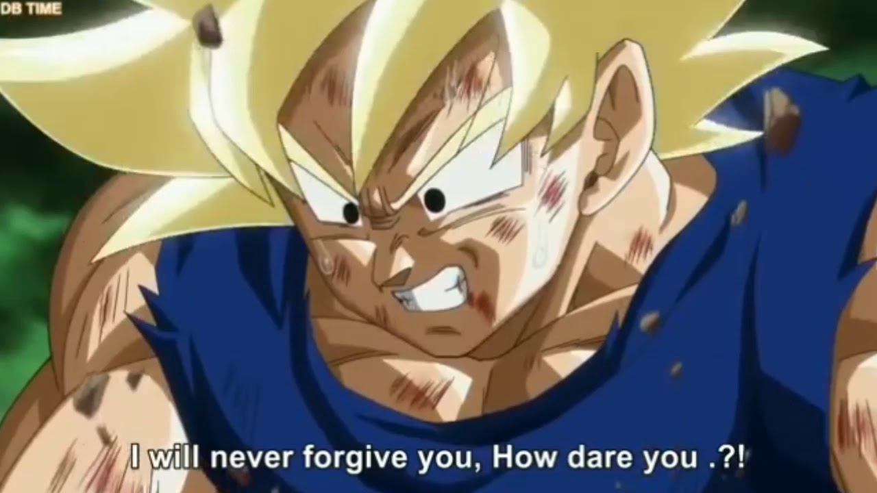 Son Goku turns Super Saiyan with Red Eyes (Recolor) - YouTube