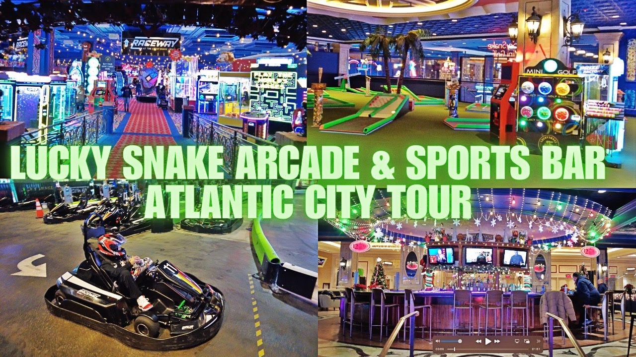 The BEST & LARGEST Arcade in Atlantic City: Lucky Snake Arcade & Sports ...