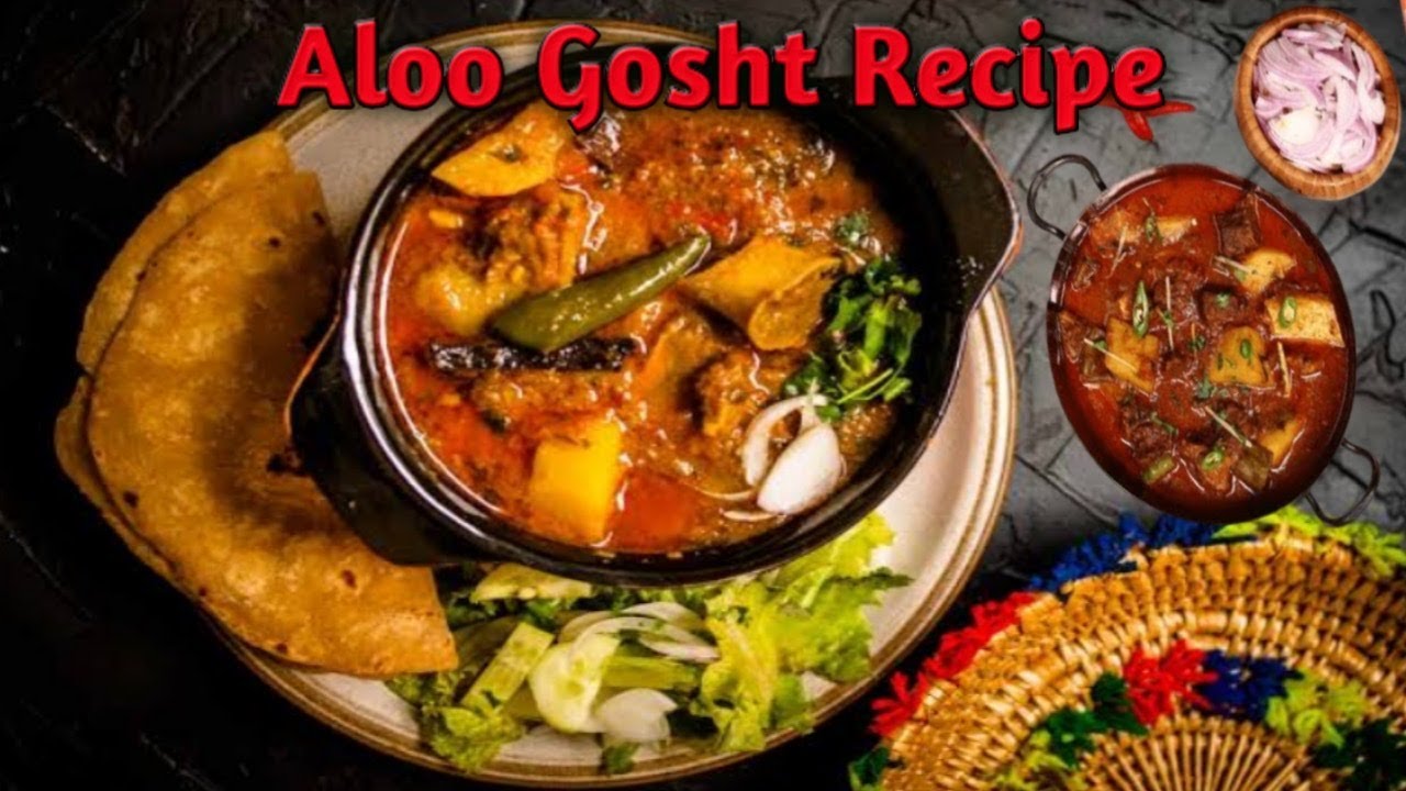 Aloo Gosht Recipe |🥔Testi Aloo Gosht Recipe |1st Time Cooking Aloo ...
