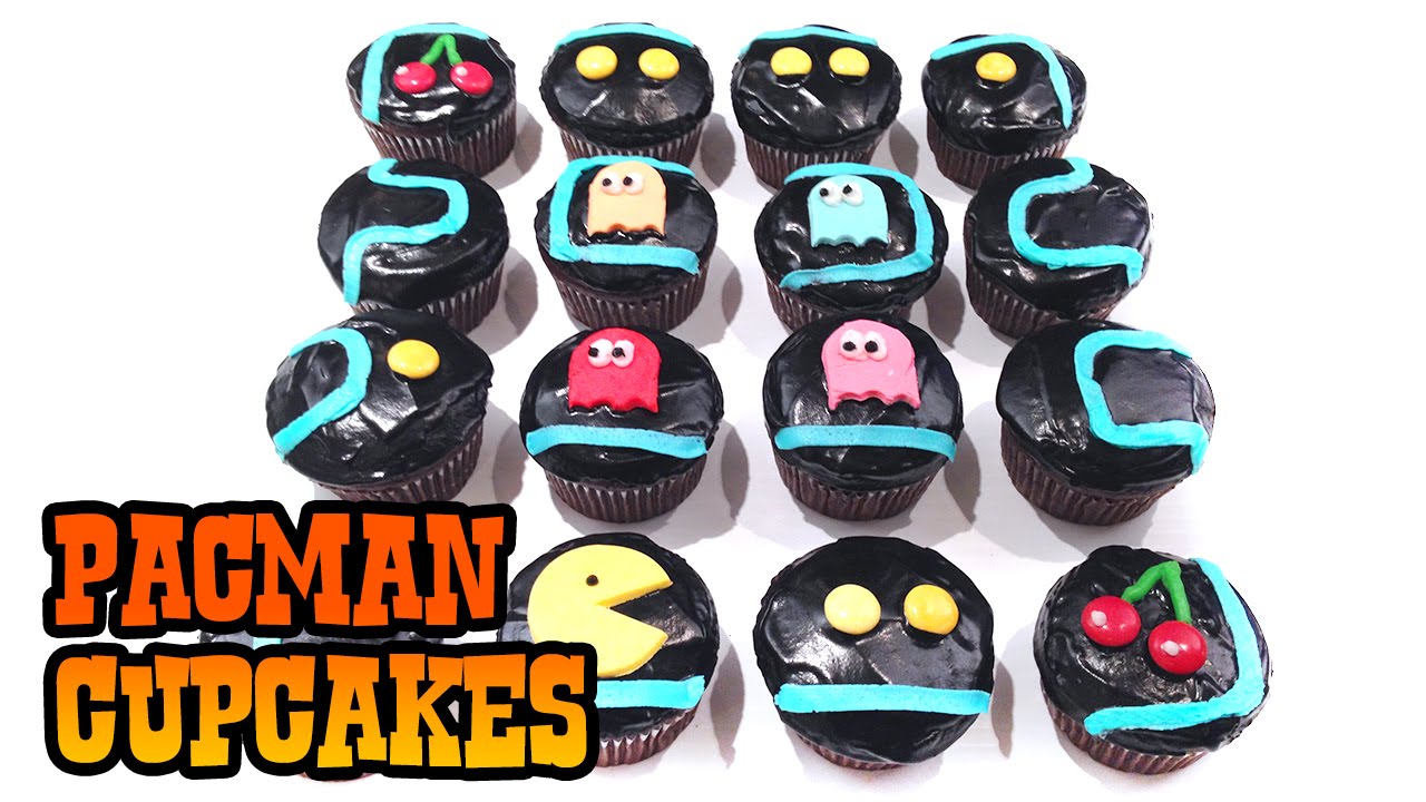 How to Make PACMAN CUPCAKES! - YouTube