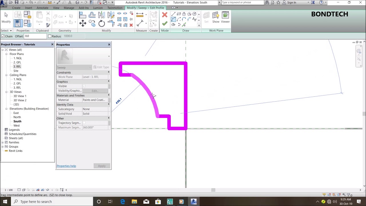 How to Create Revit Conc Fascia using Solid Sweep - YouTube