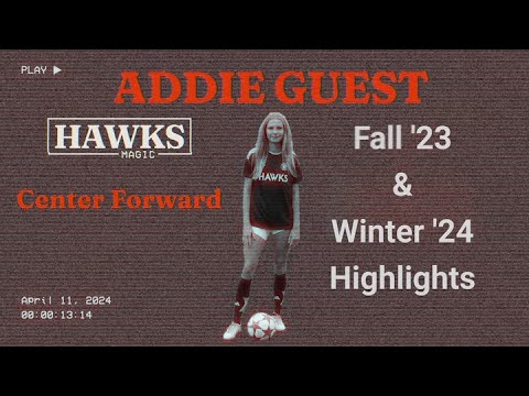 Addie Guest Fall and Winter 23 24 Highlights 2010 Girls ECNL 4K - YouTube